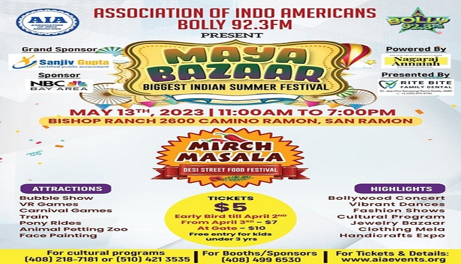 AIA MayaBazaar on May 13th (Saturday) | Bishop Ranch | UpcomingEvents.com
