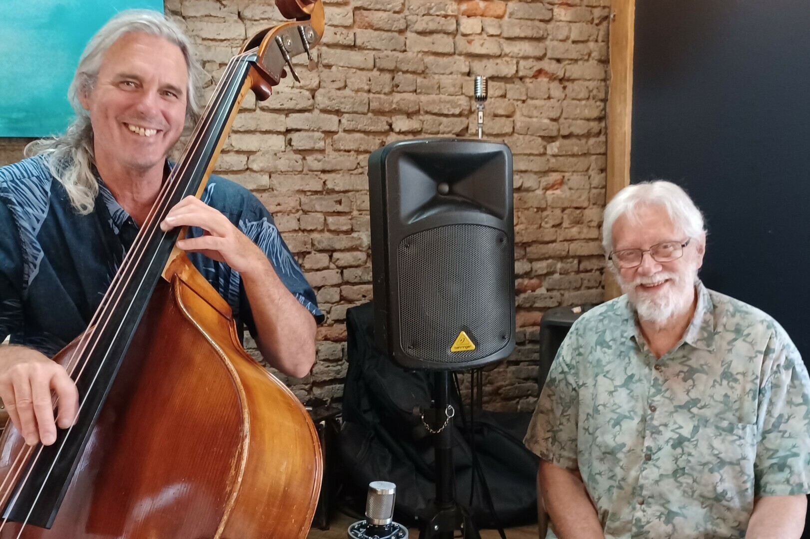 Alan Feeney piano and Jason Wilkins upright bass performs at University ...