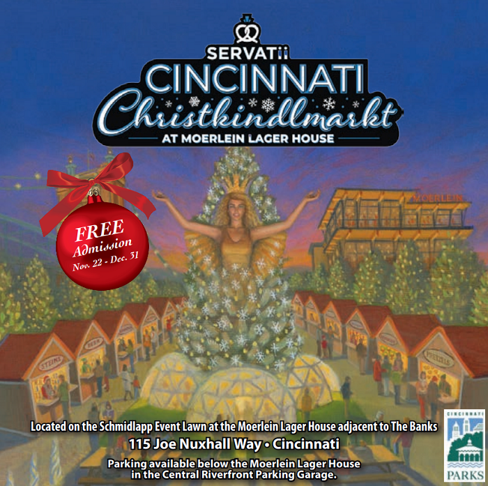 Servatii Cincinnati Christkindlmarkt in Smale Riverfront Park at the ...
