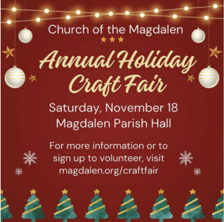 Church of the Magdalen Annual Holiday Craft Fair | Church of the ...