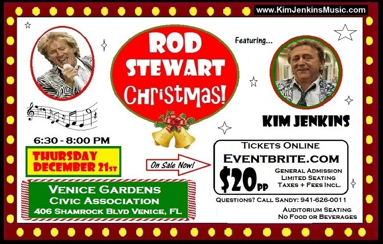 Rod Stewart Christmas tribute, Venice, FL Thursday, Dec. 21, 2023 ...