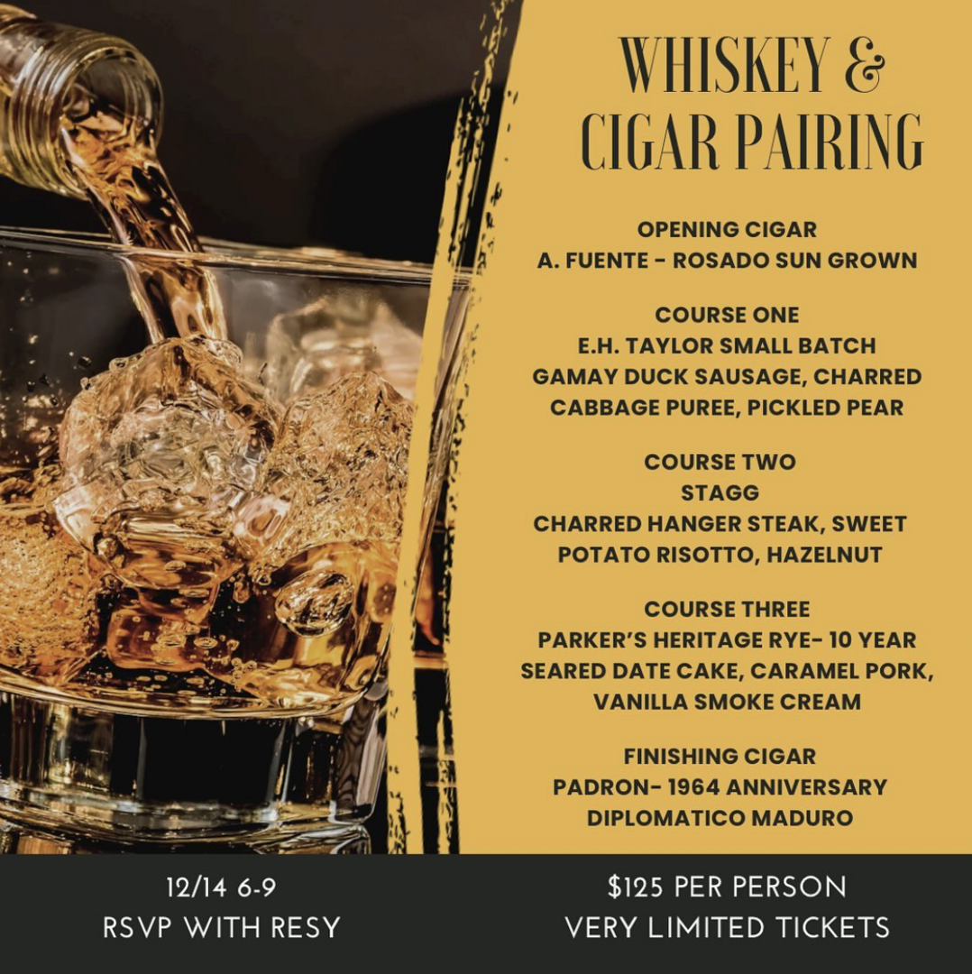 Legacy Cigar & Whiskey Dinner at The Bottle Tree | The Bottle Tree ...