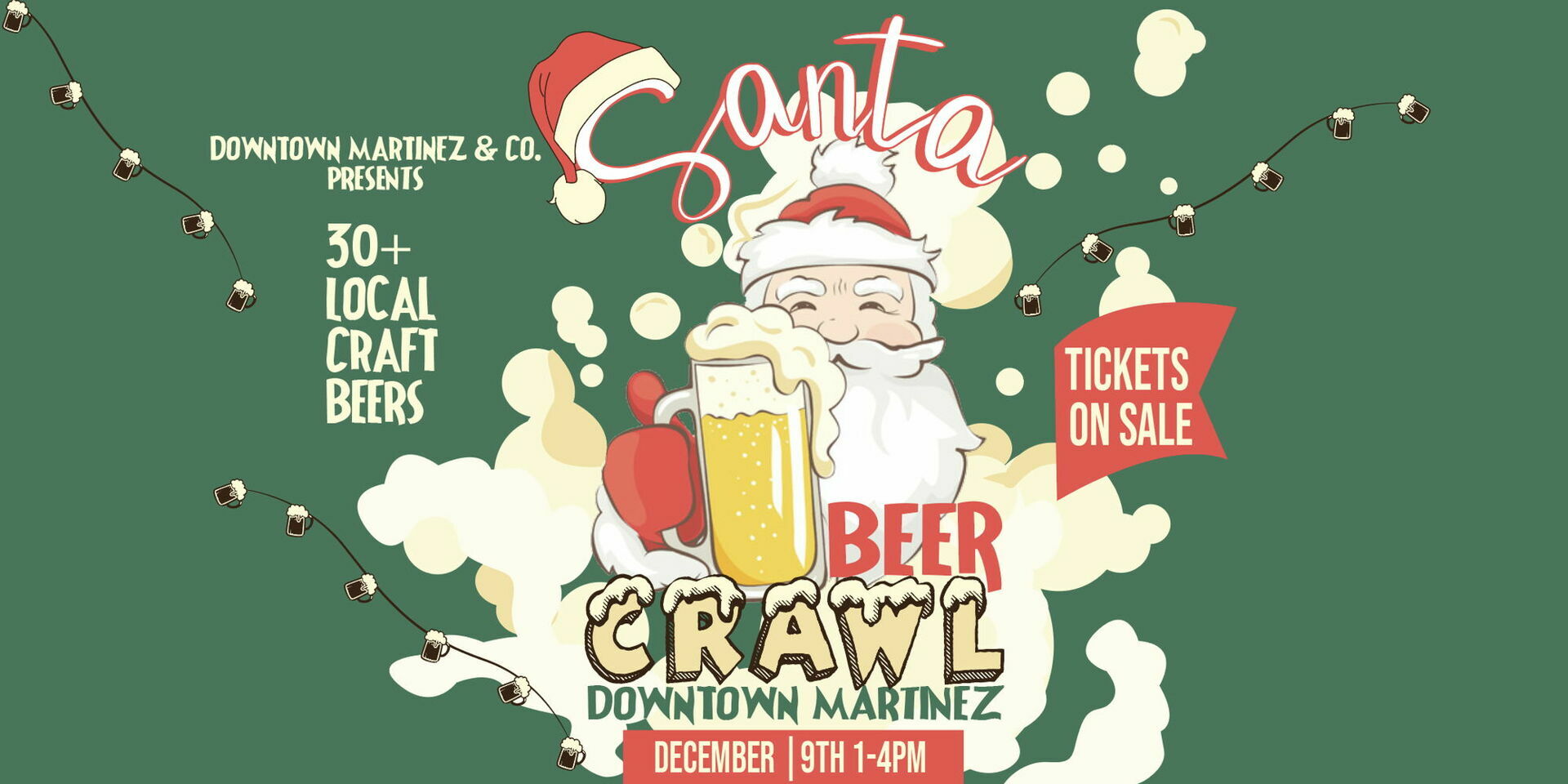 Santa Beer Crawl | Downtown Martinez | UpcomingEvents.com