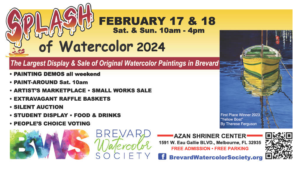 Splash! Brevard’s largest display and sale of original watercolor ...
