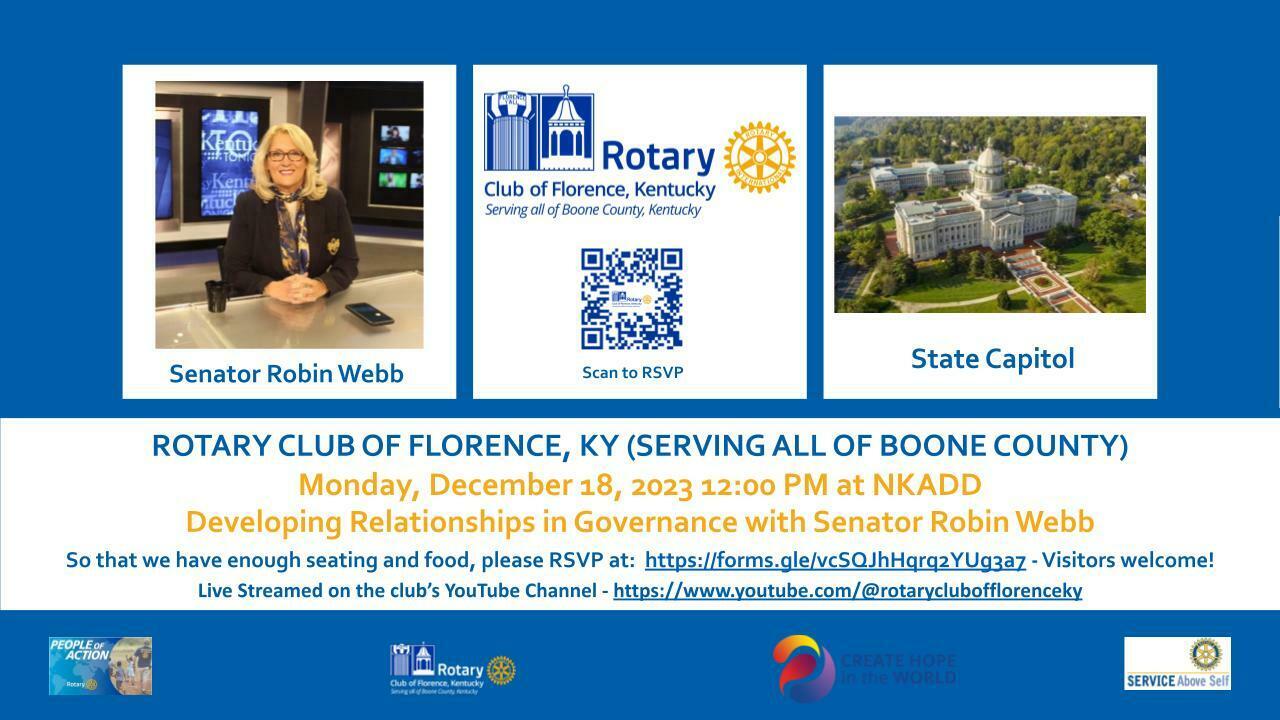 RCoFKy - Developing Relationships in Governance with Senator Robin Webb ...