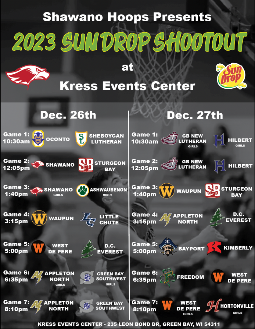 Sundrop Shootout | Kress Events Center | UpcomingEvents.com