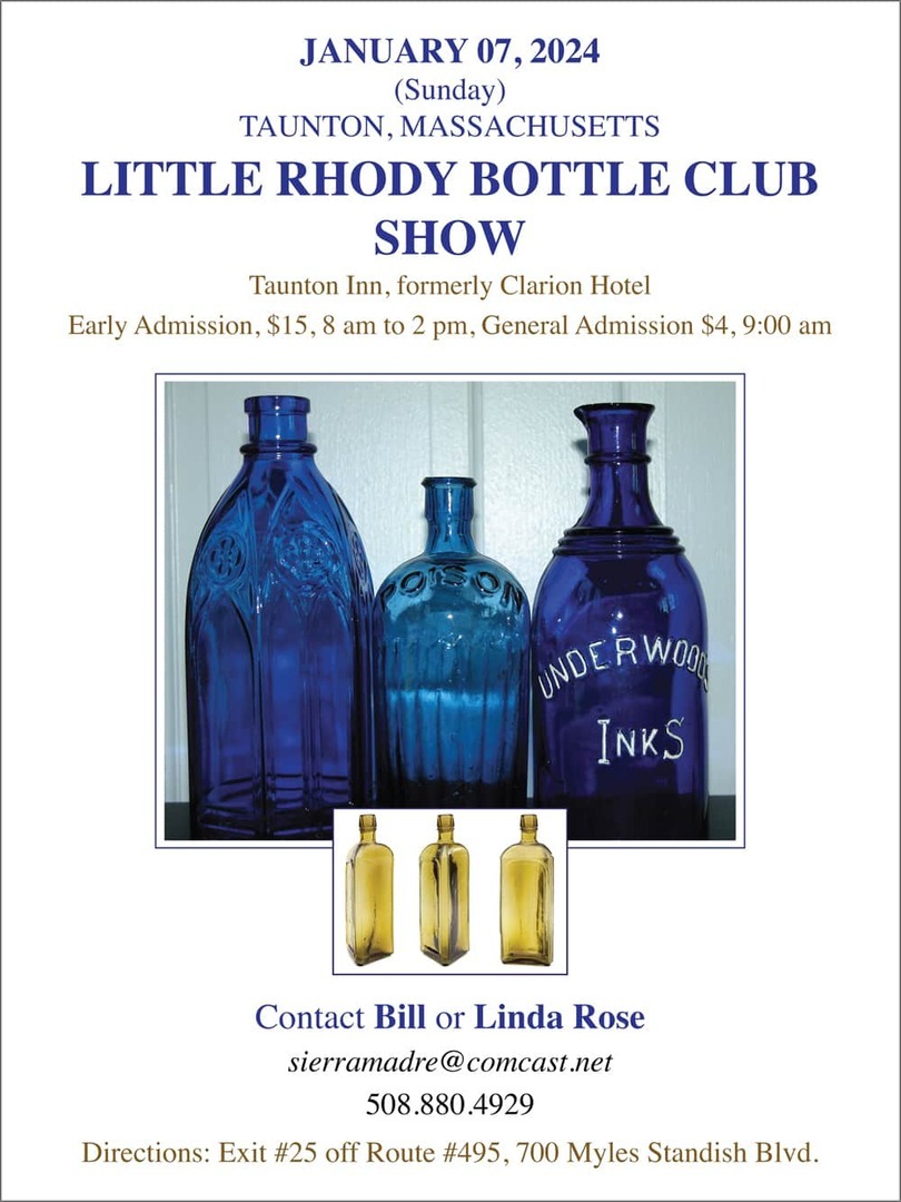 Little Rhody Bottle Club Show and Sale | Taunton Conference Center ...