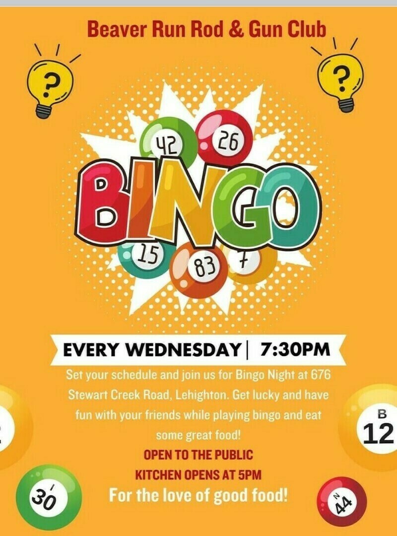 BINGO | Beaver Run Rod & Gun Club | UpcomingEvents.com