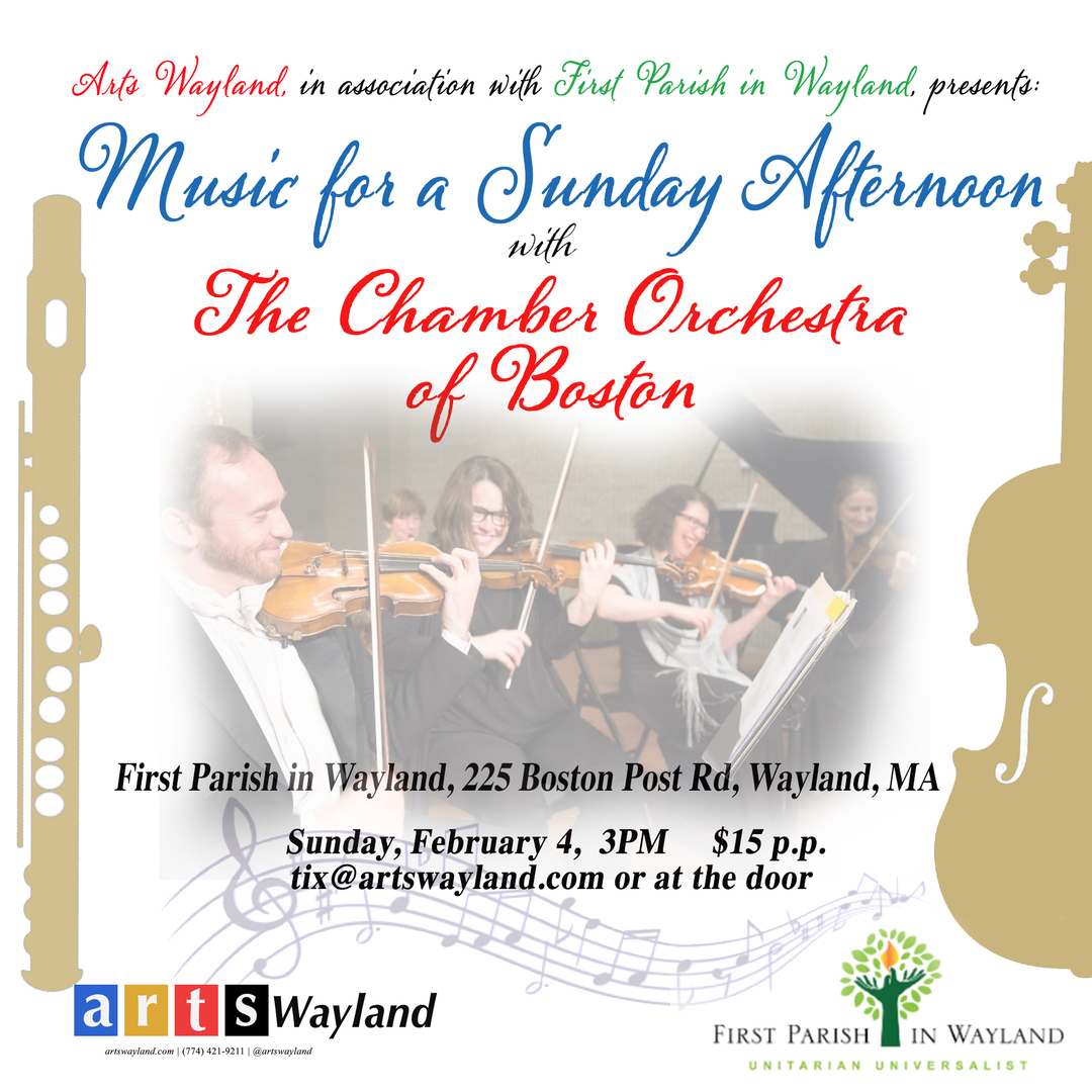 Arts Wayland Presents: The Chamber Orchestra of Boston | First Parish ...