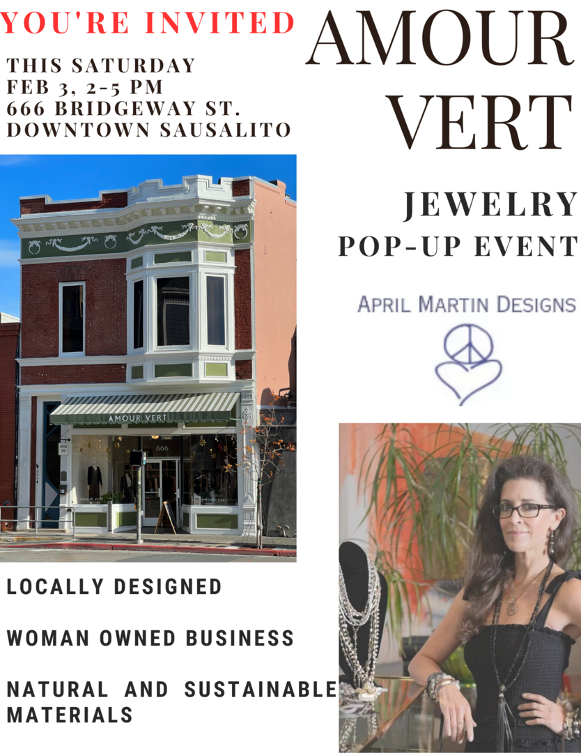 Amour Vert Jewelry Pop-up with April Martin Designs | 666 Bridgeway ...