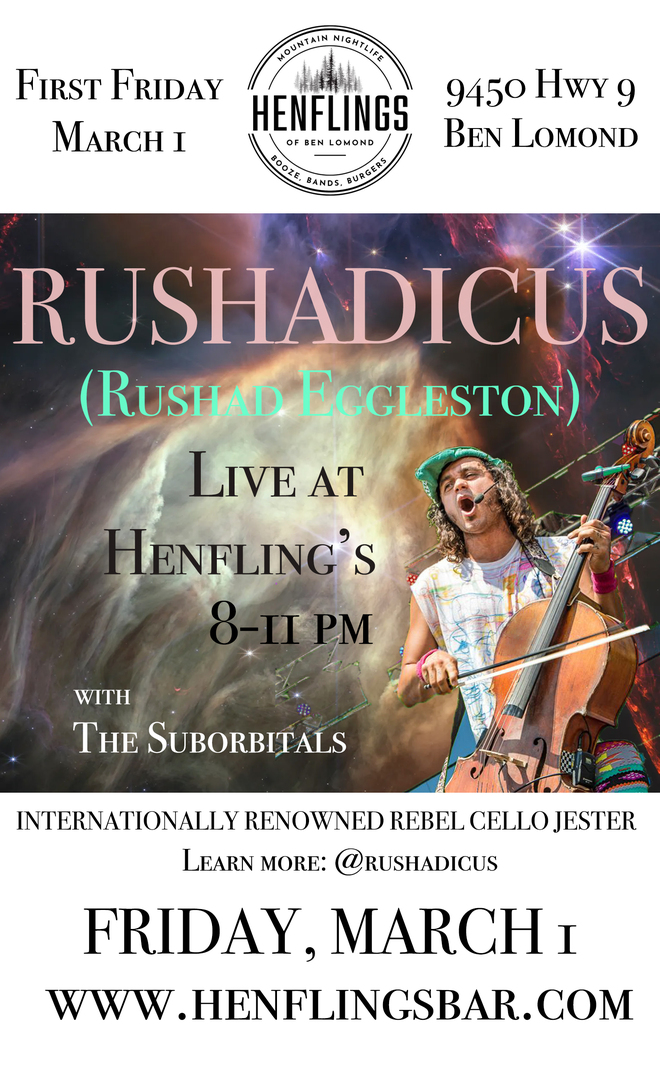 Rushadicus (Rushad Eggleston) + The Suborbitals at Henfling's Bar ...