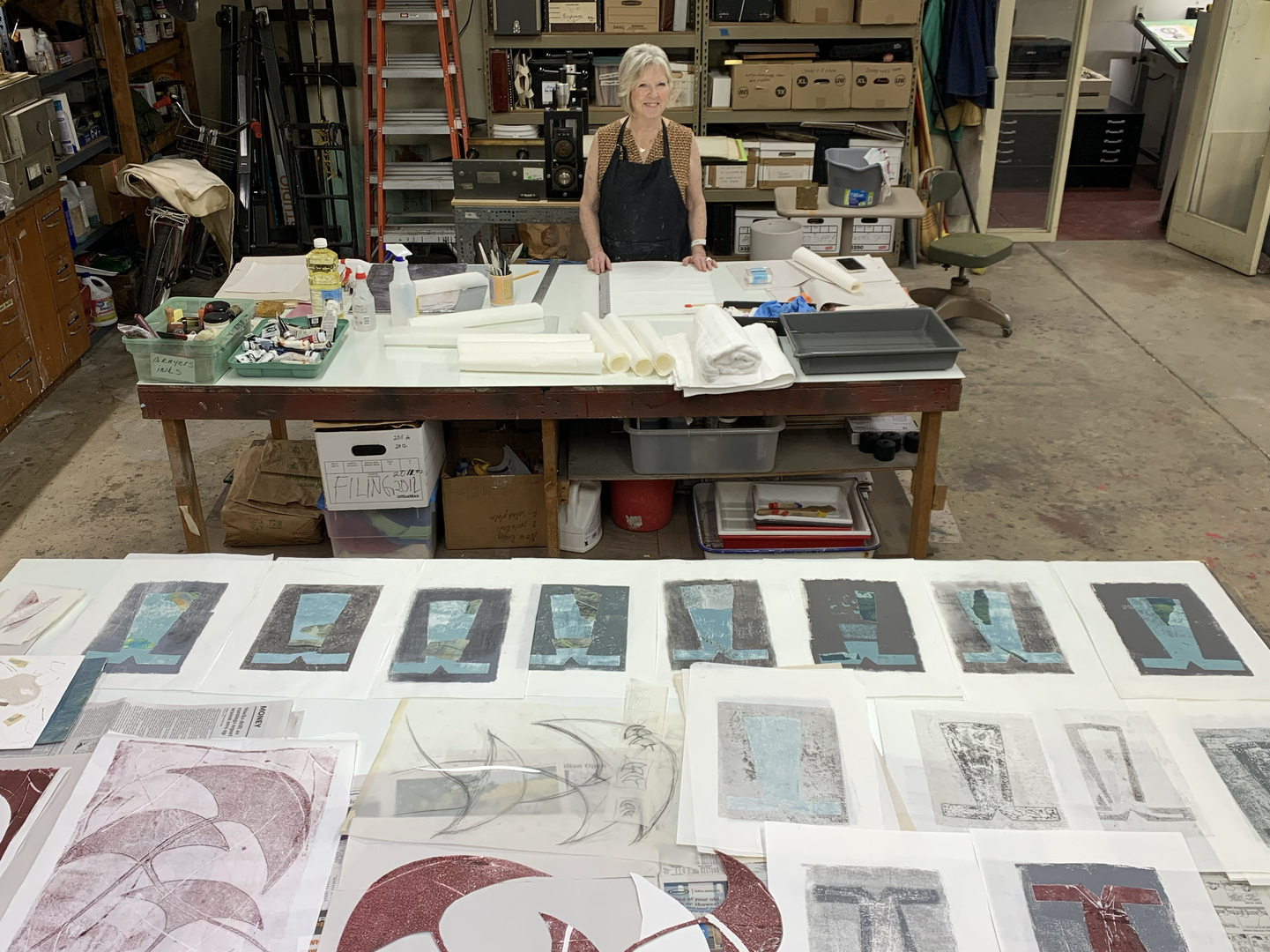 ARTIST NANCY CUSACK OFFERS A DEMONSTRATION AND WORKSHOP ON COLLAGRAPH ...
