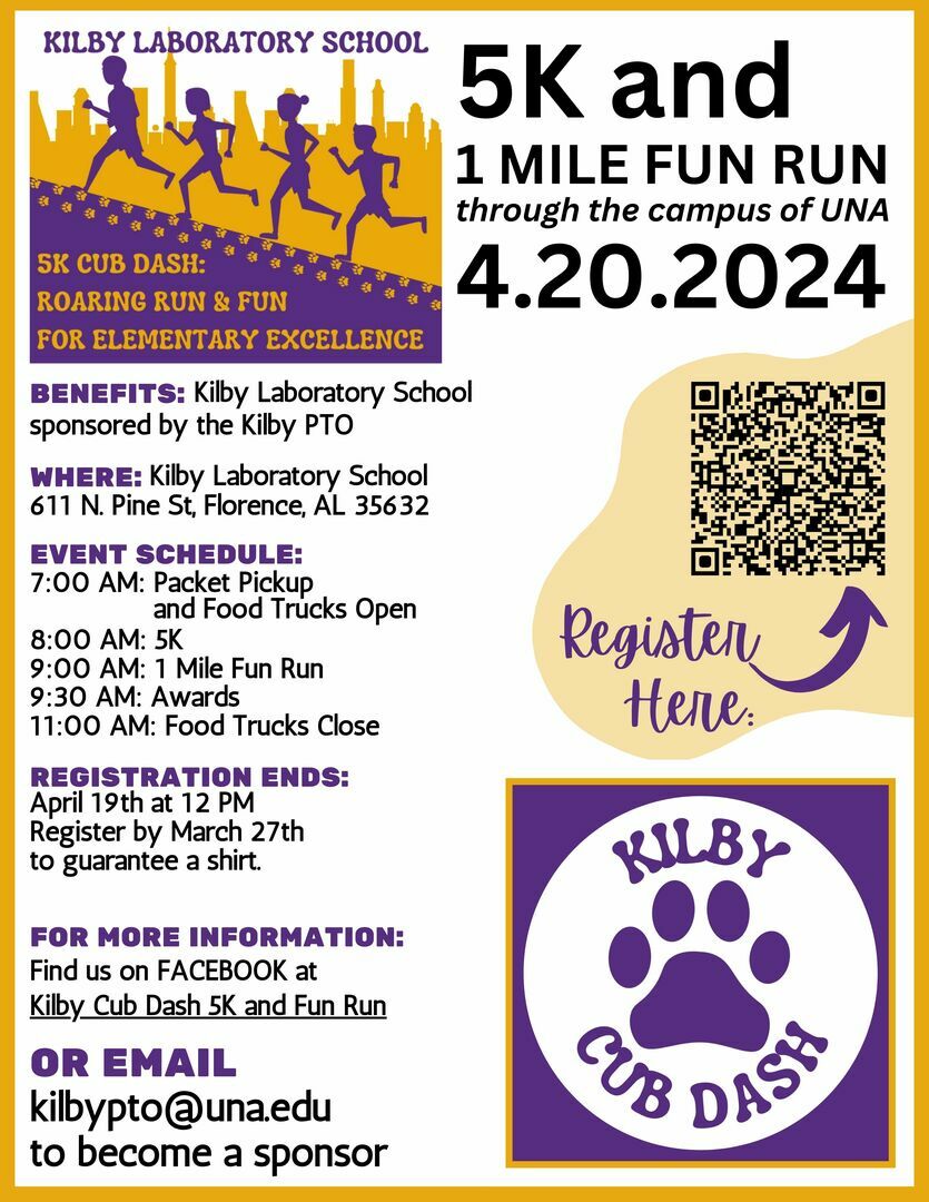 Kilby Cub Dash- 5K and Fun Run | Kilby Laboratory School ...