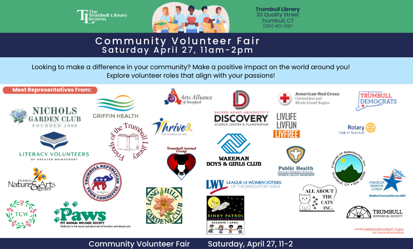 Community Volunteer Fair | Trumbull Library | UpcomingEvents.com
