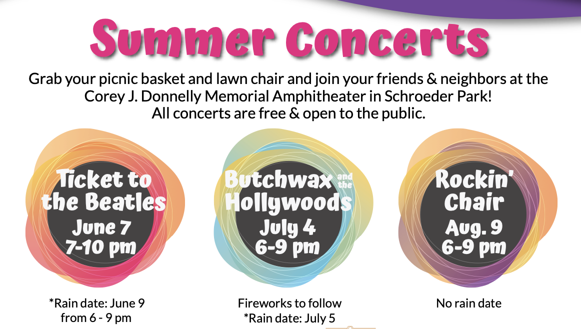 Summer Concert Series | Schroeder Park | UpcomingEvents.com