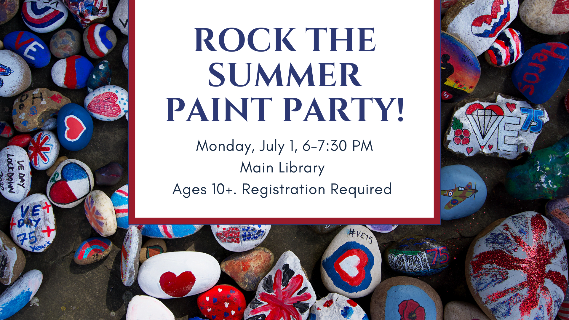 Rock the Summer Paint Party! | Glendale Public Library Main Library ...