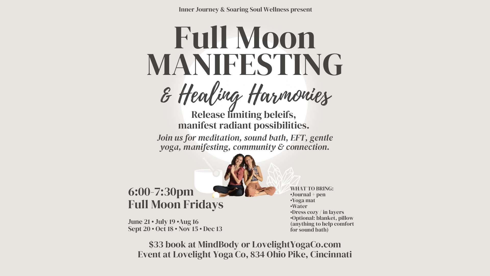 Full Moon Manifesting & Healing Harmonies | Lovelight Yoga Co ...