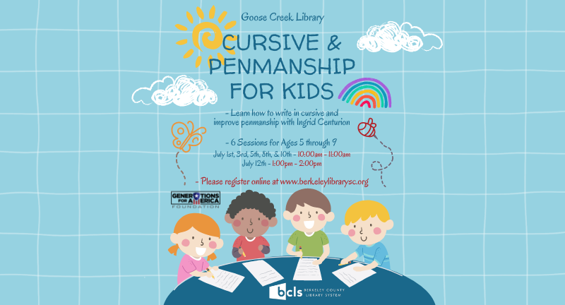 Cursive & Penmanship for Kids | Berkeley County Library - Goose Creek ...