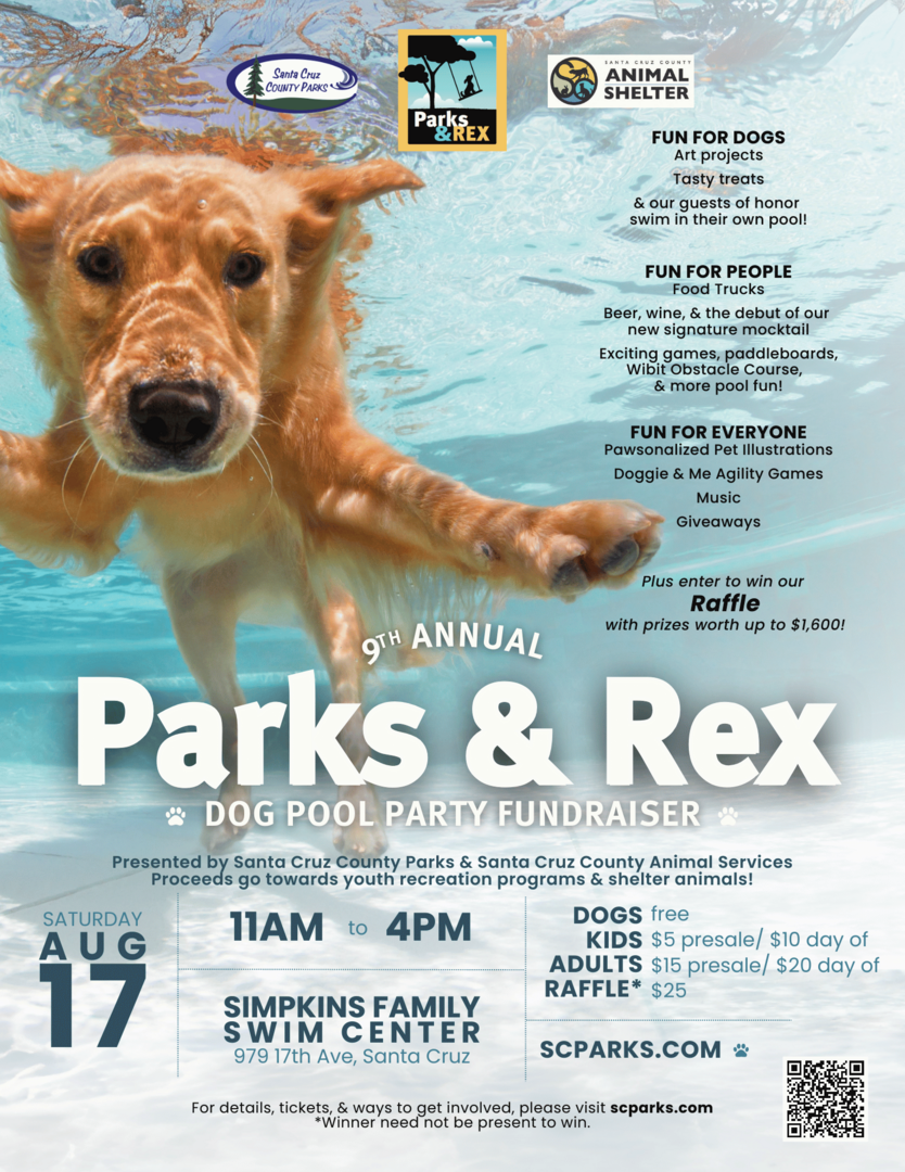 9th Annual Parks & Rex Dog Pool Party | Simpkins Family Swim Center ...