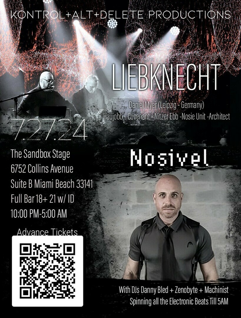 Daniel Myer of Haujobb, Nitzer Ebb, Covenant returns to Miami as ...