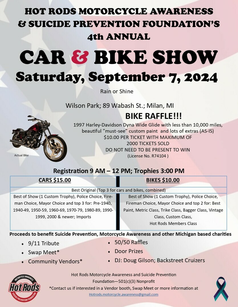 Hot Rods Motorcycle Awareness & Suicide Prevention Foundation's 4th ...