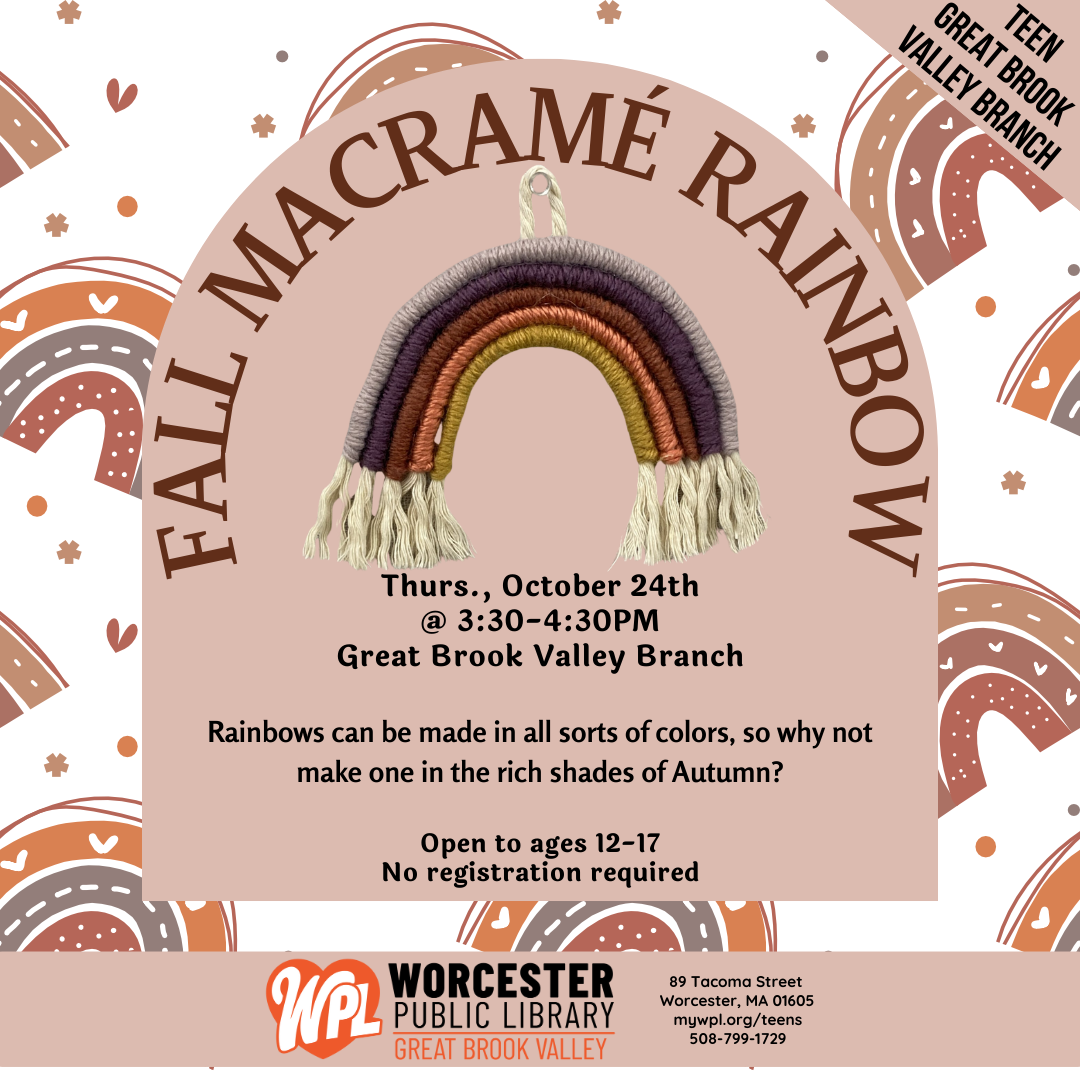 Fall Macramé Rainbow | Great Brook Valley Branch Library ...