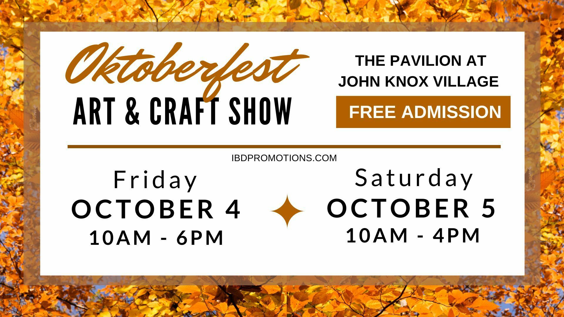 Oktoberfest Art & Craft Show | The Pavilion at John Knox Village ...