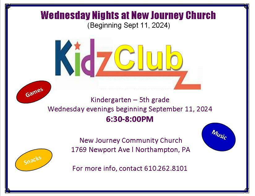 Kidz Club | New Journey Community Church | UpcomingEvents.com