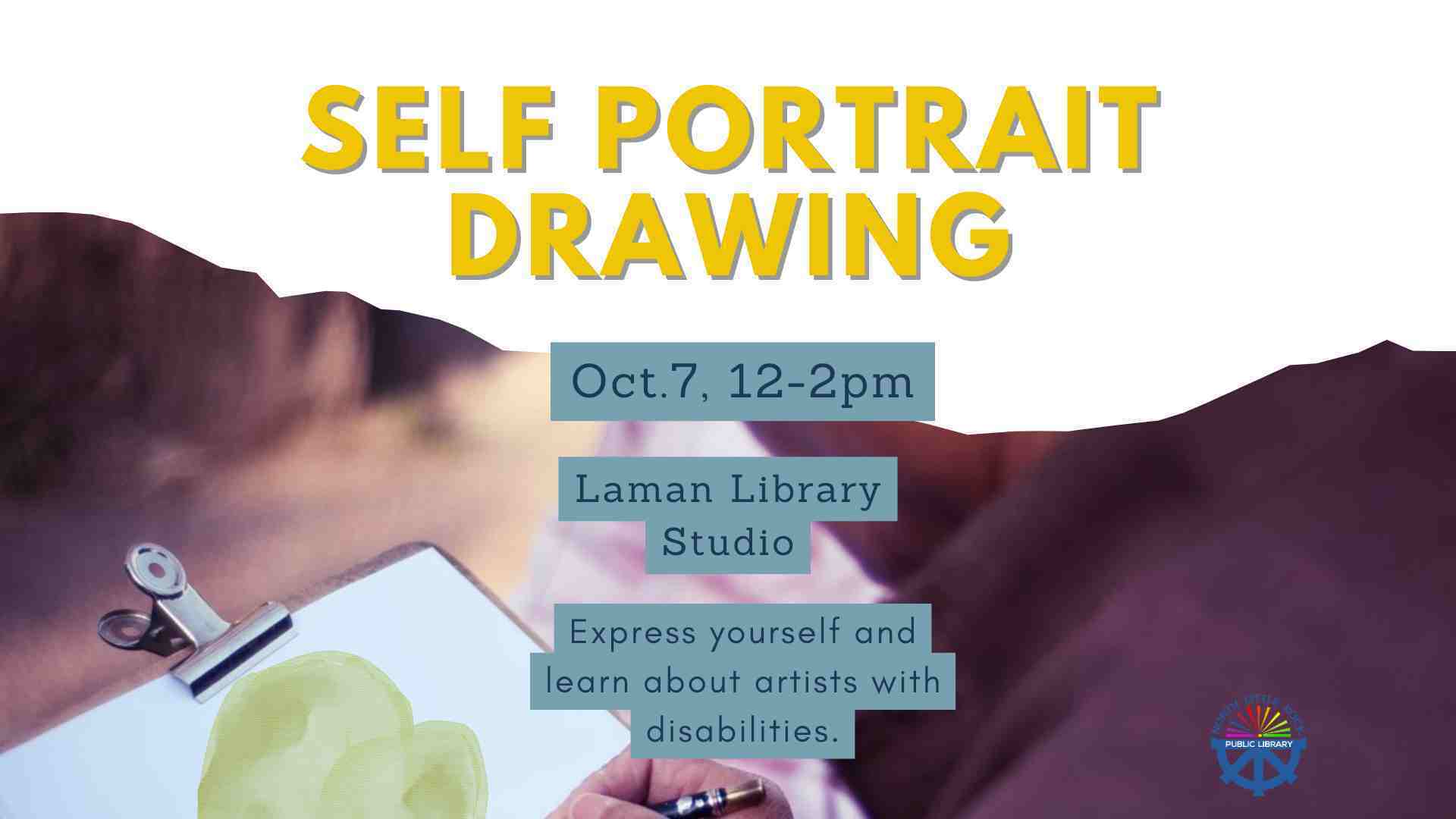 Self-Portrait Drawing | North Little Rock Public Library - Laman Public ...