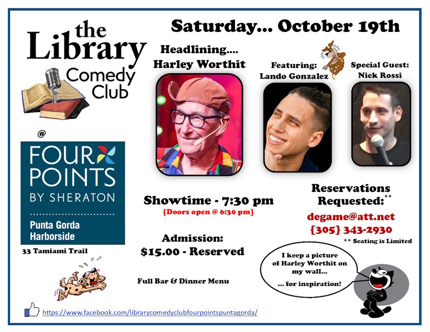 The Library Comedy Club Show | Four Points by Sheraton Punta Gorda ...