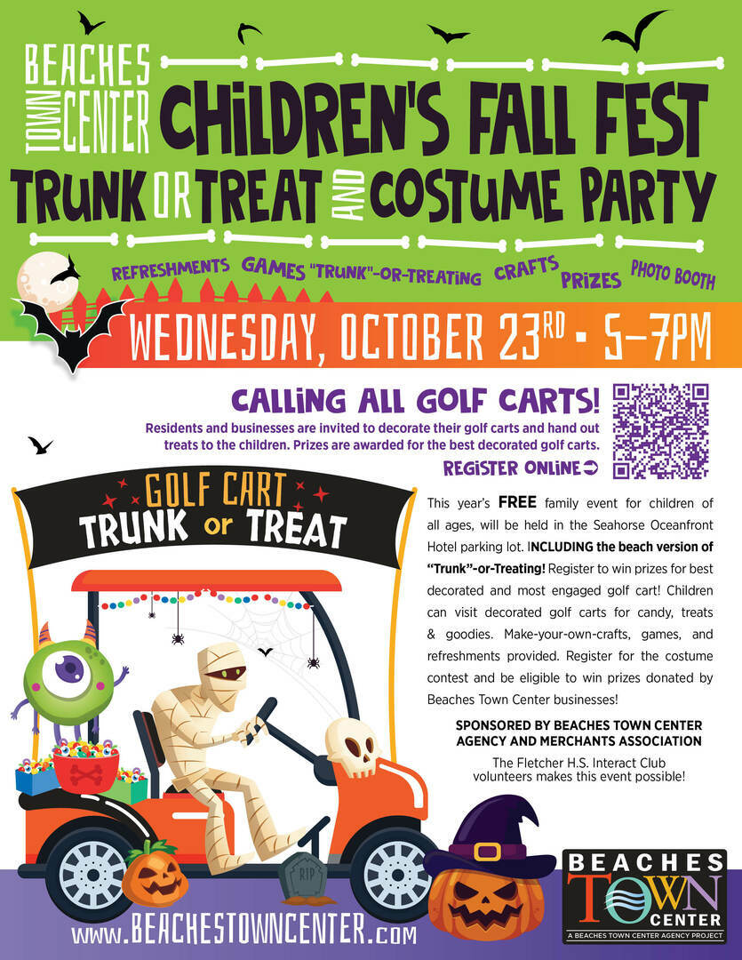 Beaches Town Center Children’s Fall Fest, Trunk or Treat and Costume ...