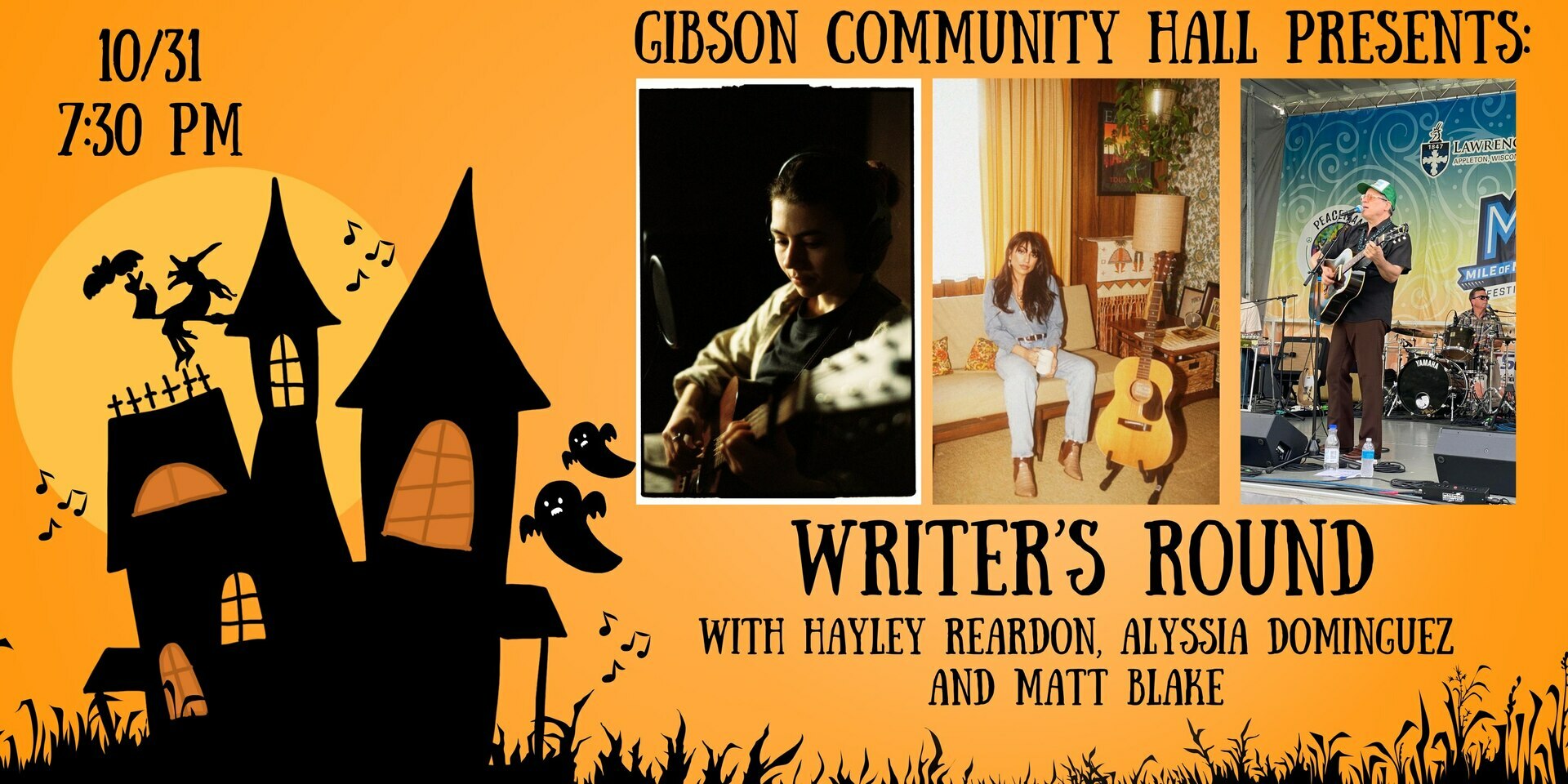 Gibson Classic Writers Round: Hayley Reardon, Alyssia Dominguez, Matt ...