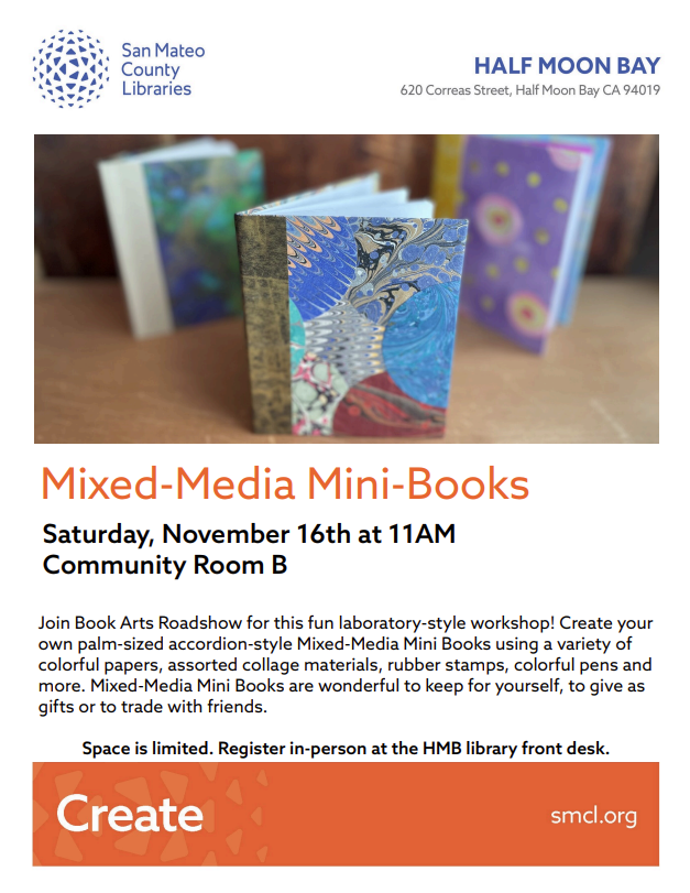 Mixed Media Mini-Books | Half Moon Bay Library | UpcomingEvents.com