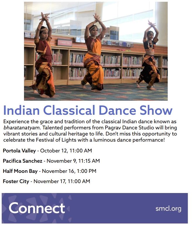 Indian Classical Dance Show | Half Moon Bay Library | UpcomingEvents.com