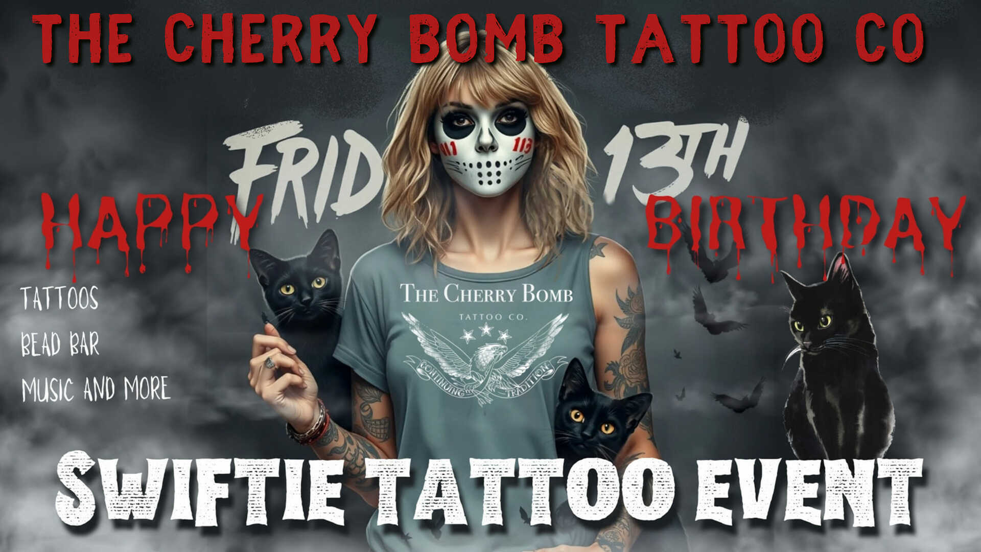 Swiftie Tattoo Event | The Cherry Bomb Tattoo Co. | UpcomingEvents.com