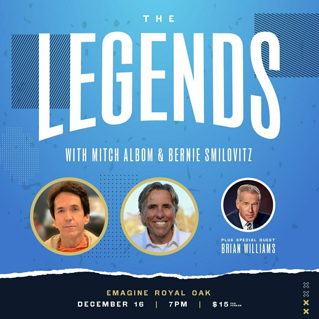 Emagine Theatres to Host “THE LEGENDS” with Mitch Albom and Bernie ...