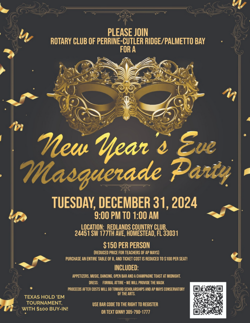 New Year's Eve Masquerade Party | Redland Golf & Country Club ...