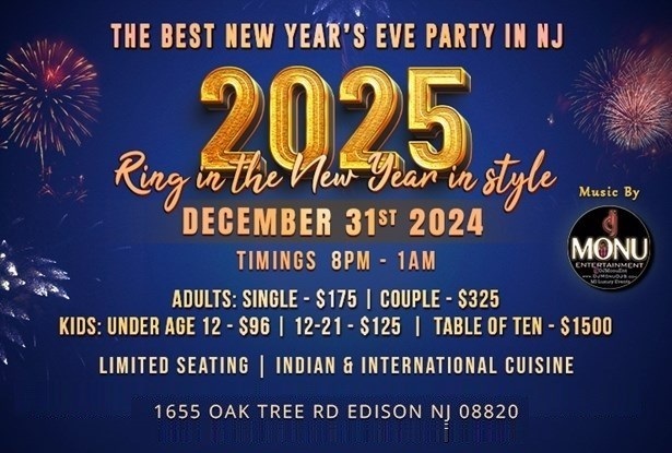 New Year's Eve 2025 | Moghul Ballroom (Mirage) | UpcomingEvents.com