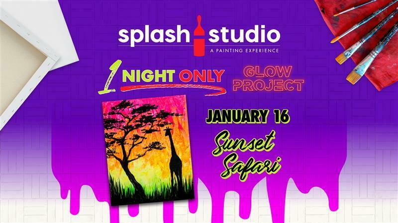 Splash Studio: A Painting Experience presents "Glow Project: Sunset ...