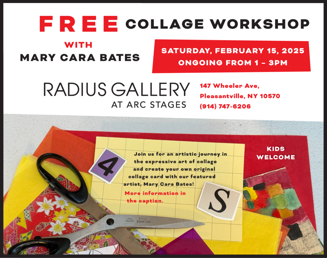 Radius Gallery presents Free Collage Workshop | Arc Stages | UpcomingEvents.com