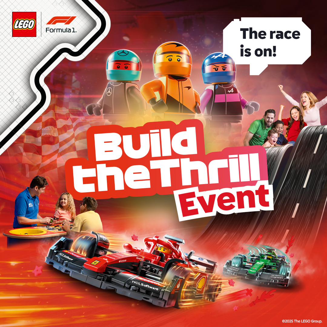 LEGO® F1® - themed ‘Build the Thrill Event’ at LEGO Discovery Center ...