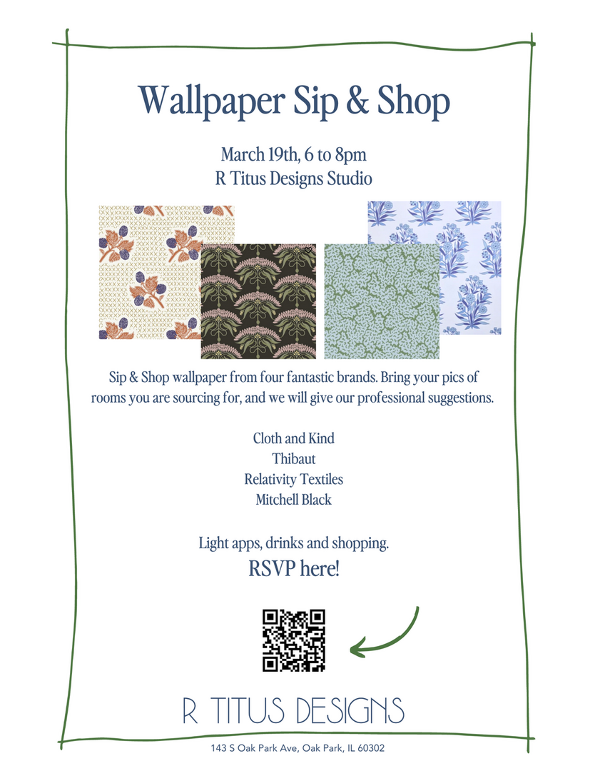 Wallpaper Sip & Shop | 143 S Oak Park Ave | UpcomingEvents.com