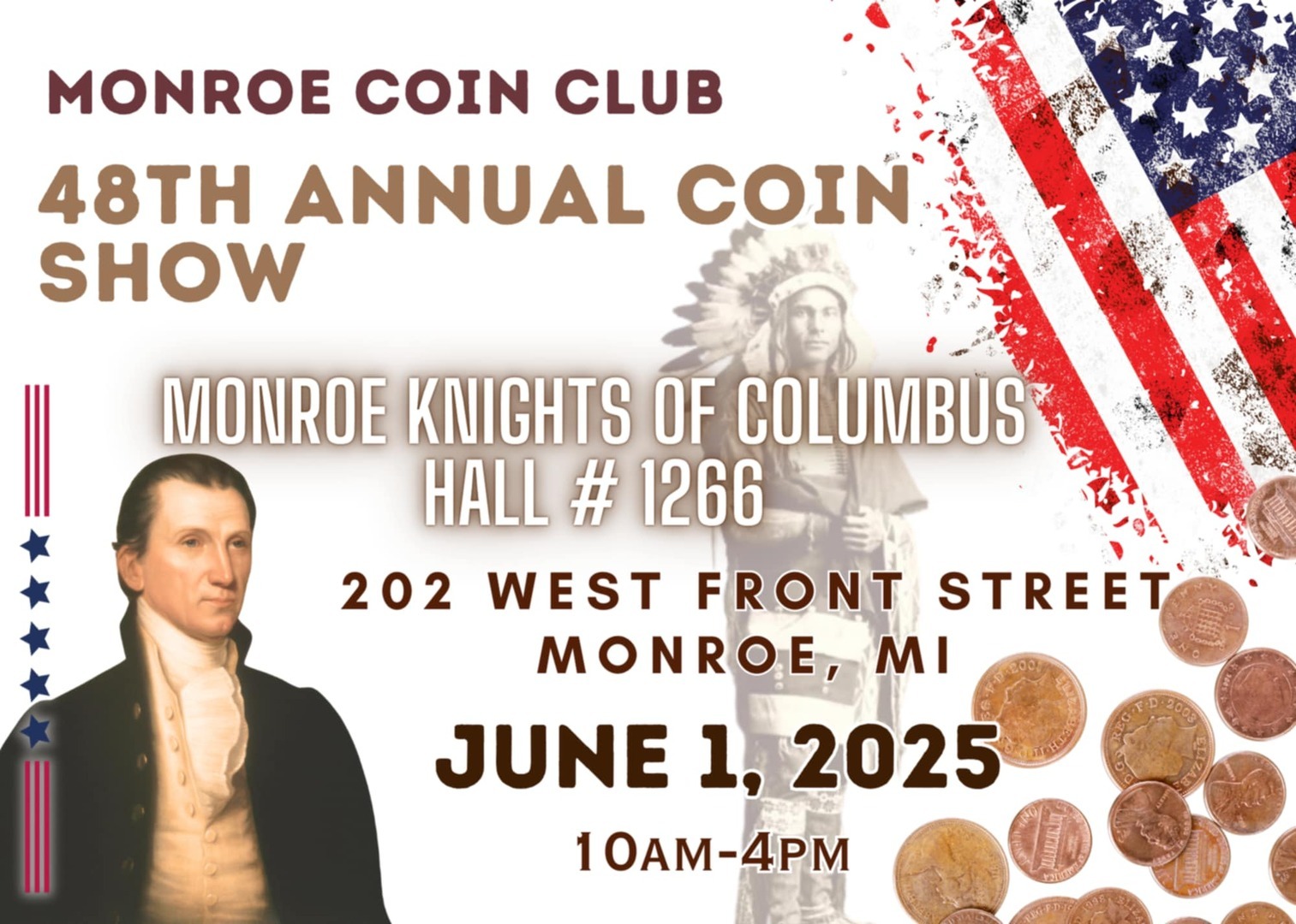 Monroe Coin Club 48th Annual Coin & Collectible Show | 202 W Front St ...