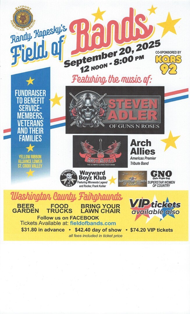 Randy Kopesky Field of Bands 2025 | Washington County Fairgrounds ...