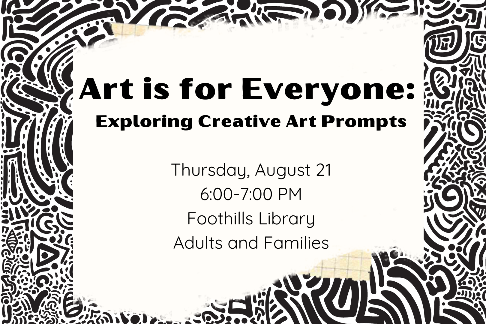 Art is For Everyone: Exploring Creative Art Prompts | Foothills Library ...