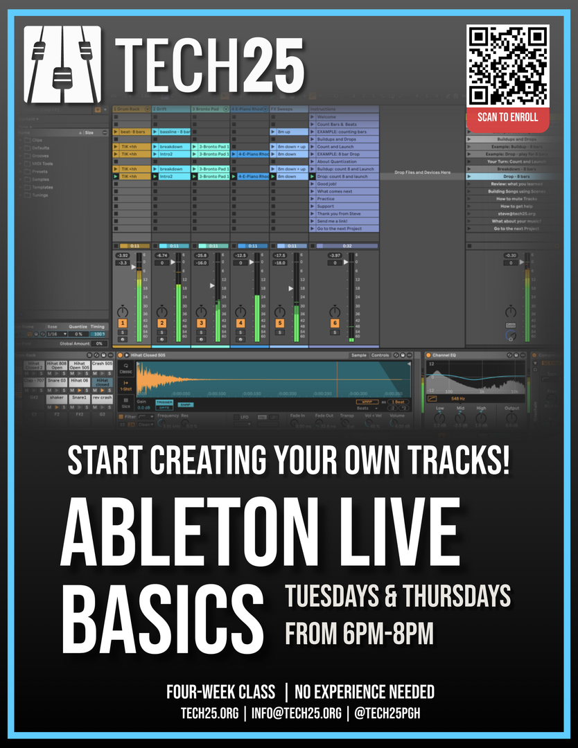 Ableton Live Basics | Tech 25 (FKA 25 Carrick Ave Project ...