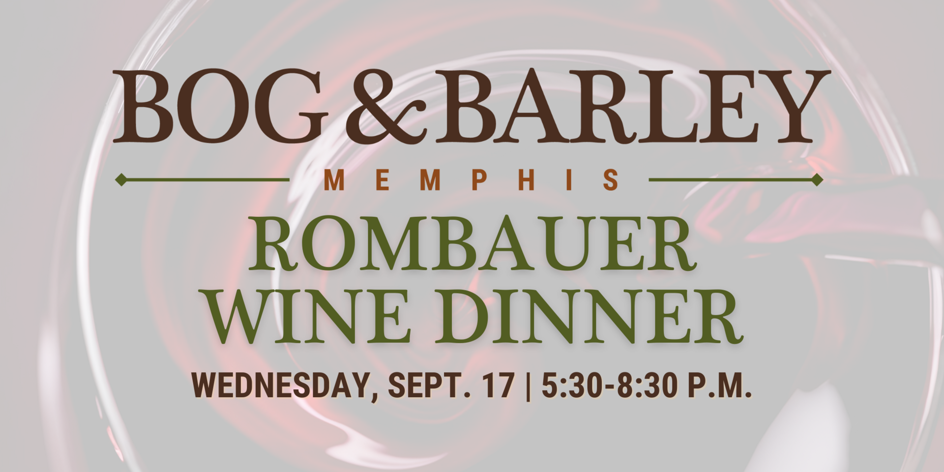 Rombauer Wine Dinner | Bog & Barley Irish Pub | UpcomingEvents.com