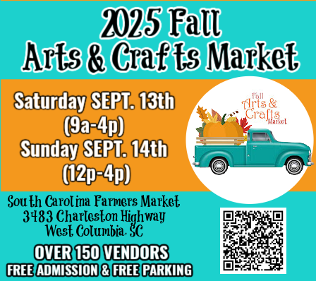 Midlands Fall Arts and Crafts Market | 3483 Charleston Hwy ...