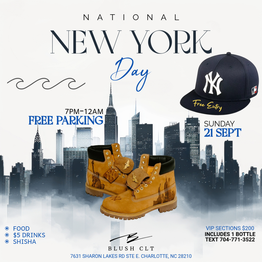 Nat'l New York Day Party | Blush CLT | UpcomingEvents.com