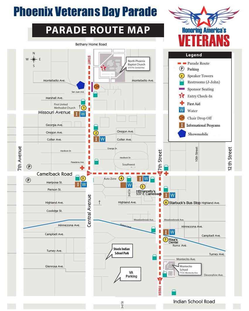 Phoenix Veterans Day Parade | 5757 N Central Ave | UpcomingEvents.com